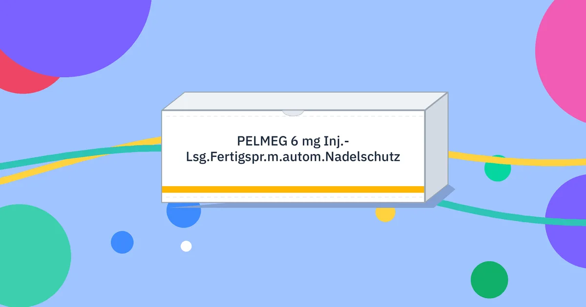 Symbolbild: Packung mit der Aufschrift PELMEG 6 mg Inj.-Lsg.Fertigspr.m.autom.Nadelschutz (PZN 19234019) – Verfügbarkeit und Bezug in Apotheken in Frankfurt am Main
