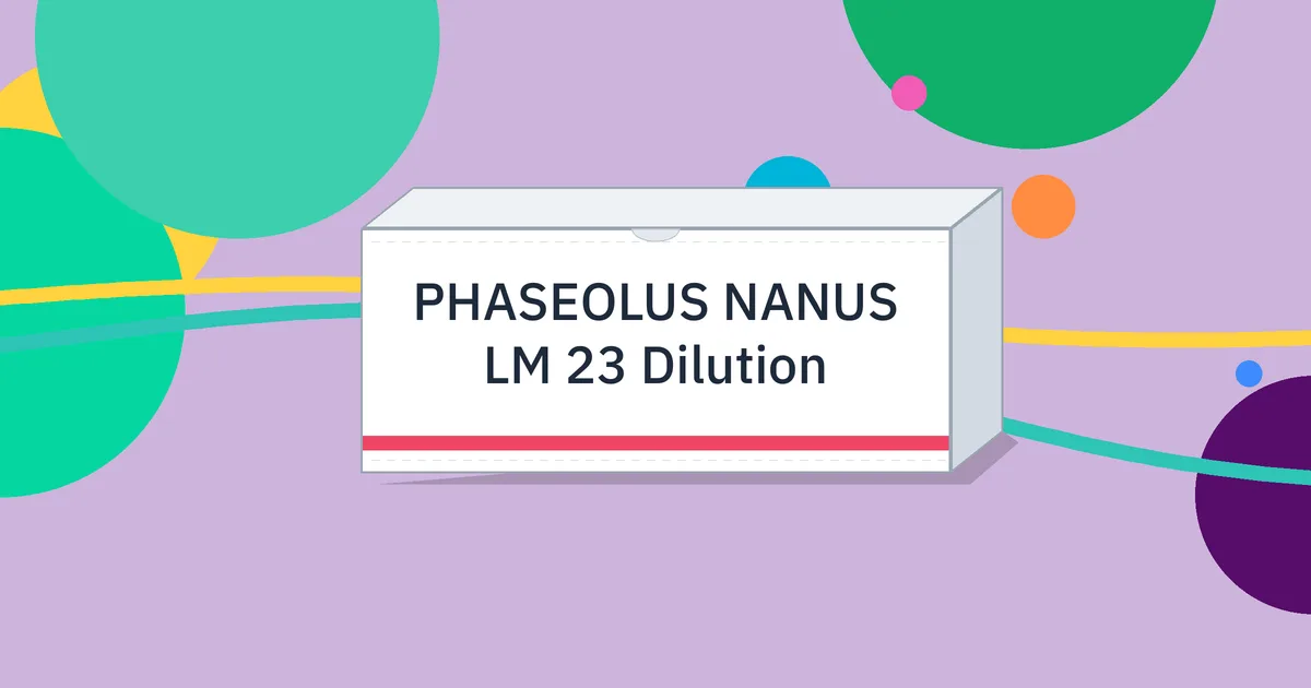 Symbolbild: Packung mit der Aufschrift PHASEOLUS NANUS LM 23 Dilution (PZN 13637087) – Verfügbarkeit und Bezug in Apotheken in Frankfurt am Main