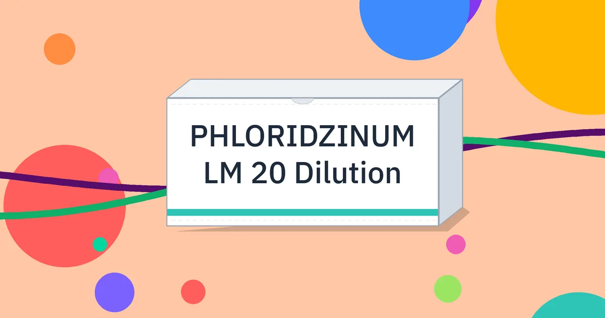 Symbolbild: Packung mit der Aufschrift PHLORIDZINUM LM 20 Dilution (PZN 13639330) – Verfügbarkeit und Bezug in Apotheken in Frankfurt am Main