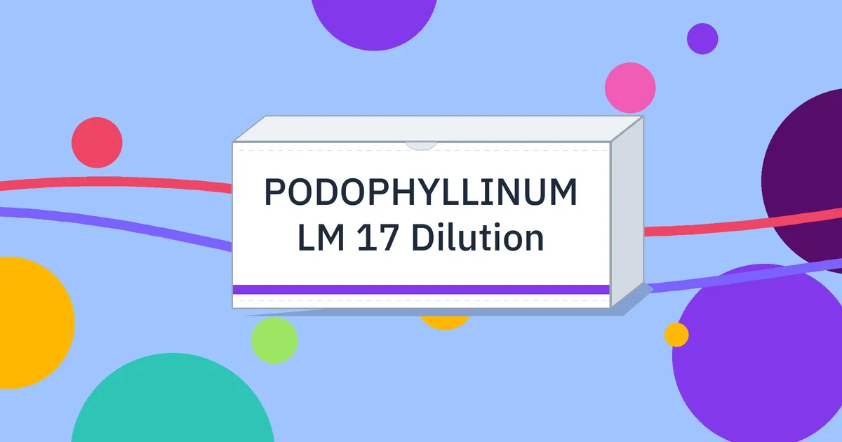 Symbolbild: Packung mit der Aufschrift PODOPHYLLINUM LM 17 Dilution (PZN 13661074) – Verfügbarkeit und Bezug in Apotheken in Frankfurt am Main