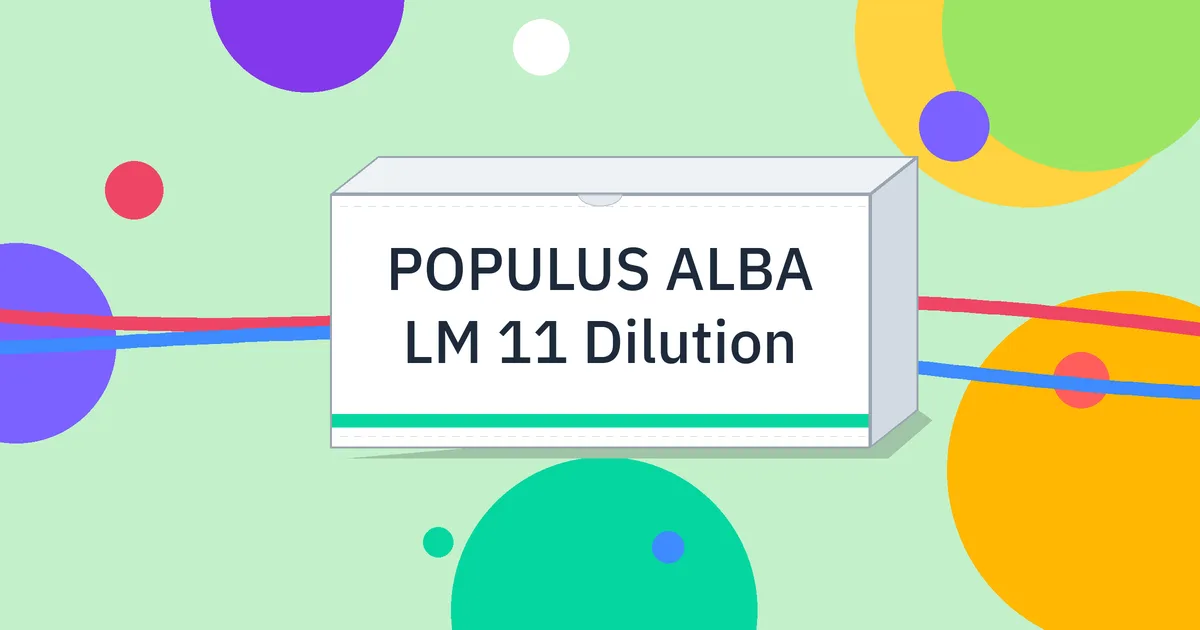 Symbolbild: Packung mit der Aufschrift POPULUS ALBA LM 11 Dilution (PZN 13663794) – Verfügbarkeit und Bezug in Apotheken in Frankfurt am Main