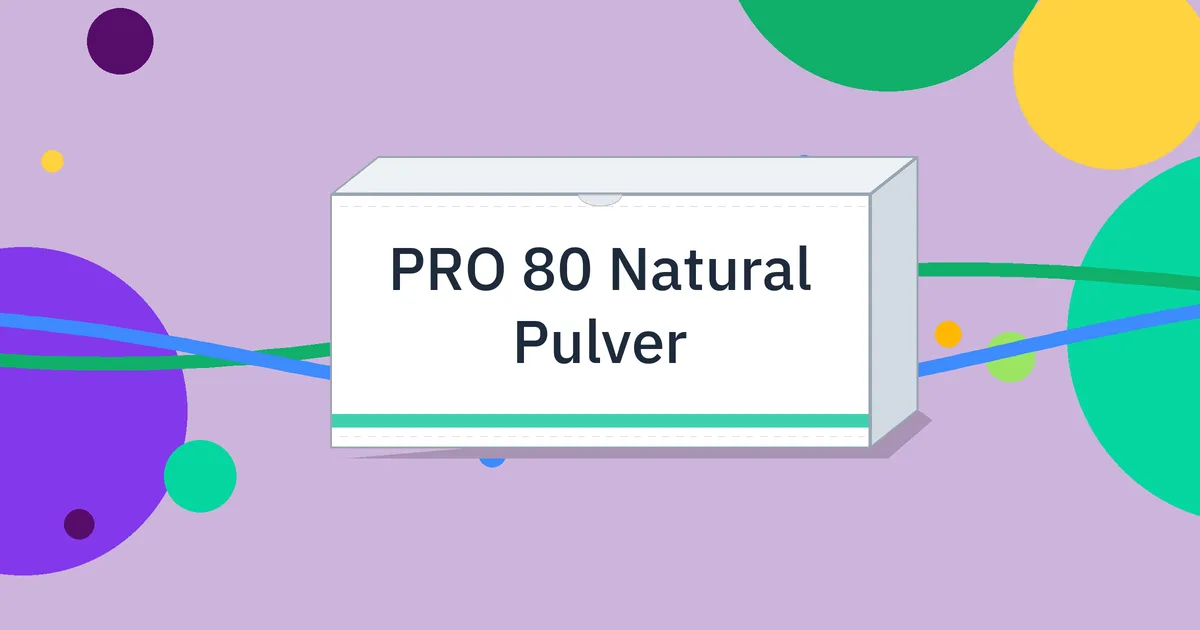 Symbolbild: Packung mit der Aufschrift PRO 80 Natural Pulver (PZN 15261143) – Verfügbarkeit und Bezug in Apotheken in Frankfurt am Main
