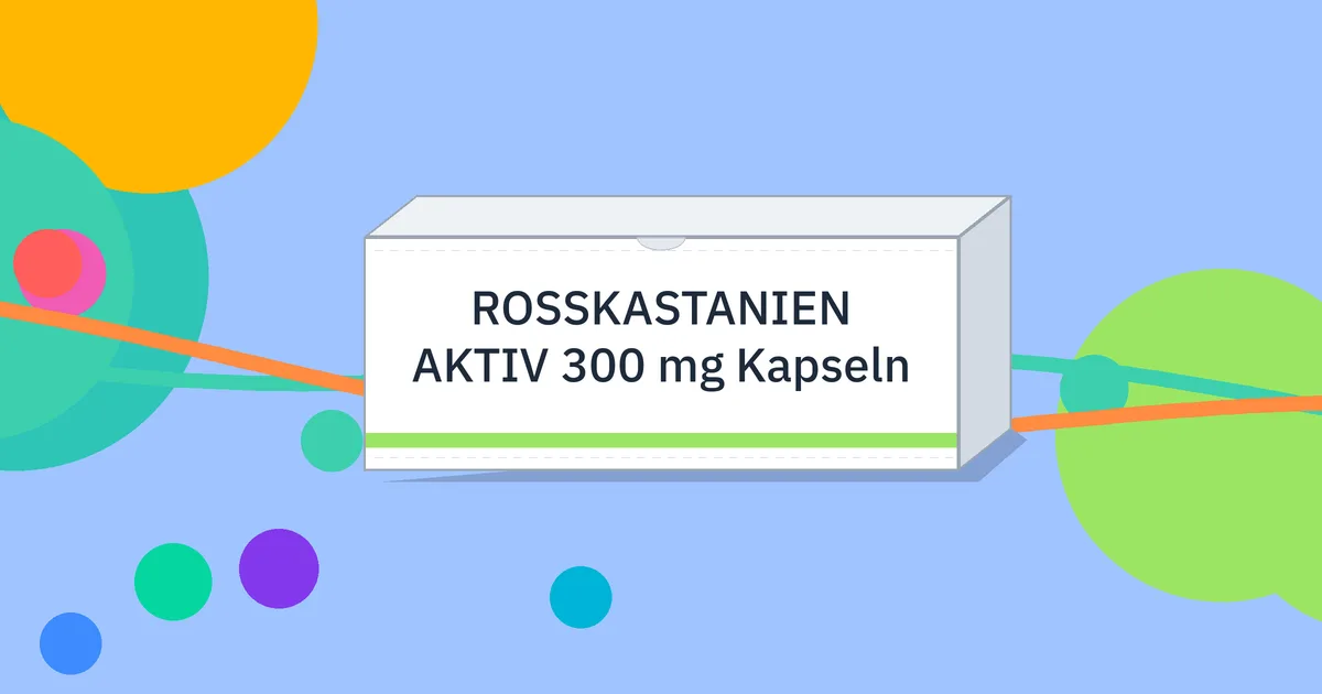 Symbolbild: Packung mit der Aufschrift ROSSKASTANIEN AKTIV 300 mg Kapseln (PZN 18181172) – Verfügbarkeit und Bezug in Apotheken in Frankfurt am Main