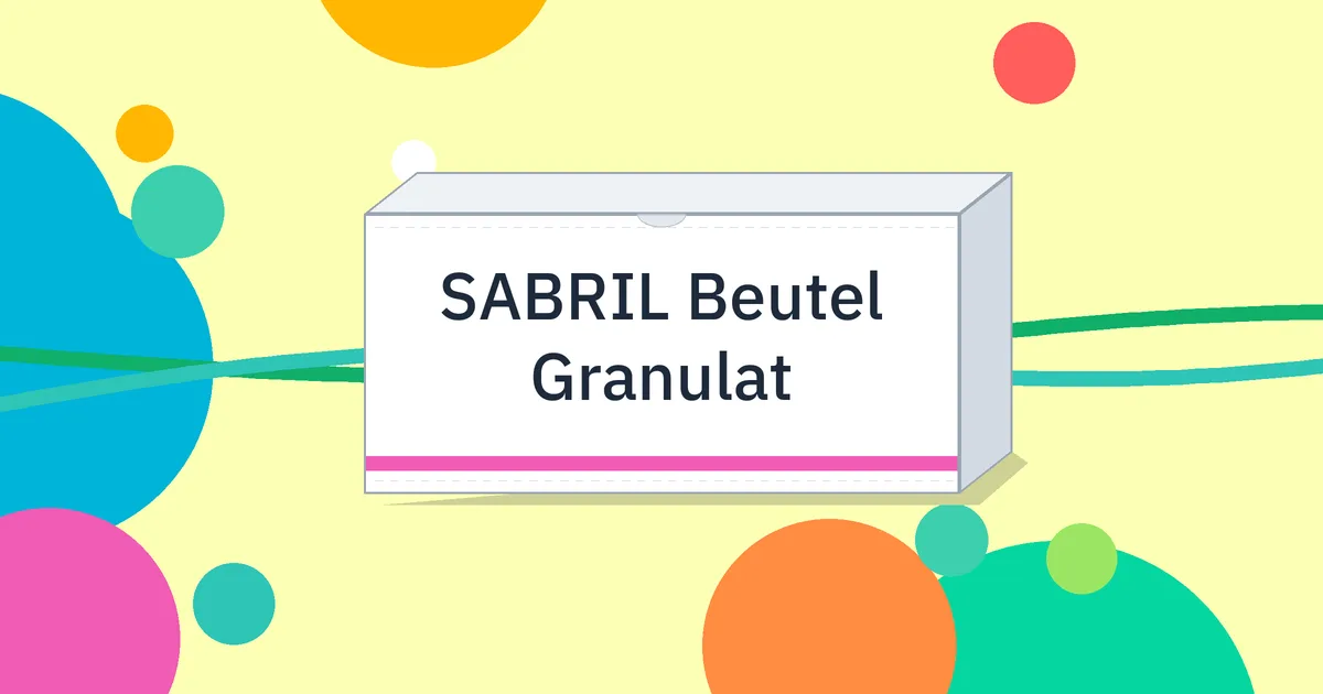 Symbolbild: Packung mit der Aufschrift SABRIL Beutel Granulat (PZN 07382890) – Verfügbarkeit und Bezug in Apotheken in Frankfurt am Main