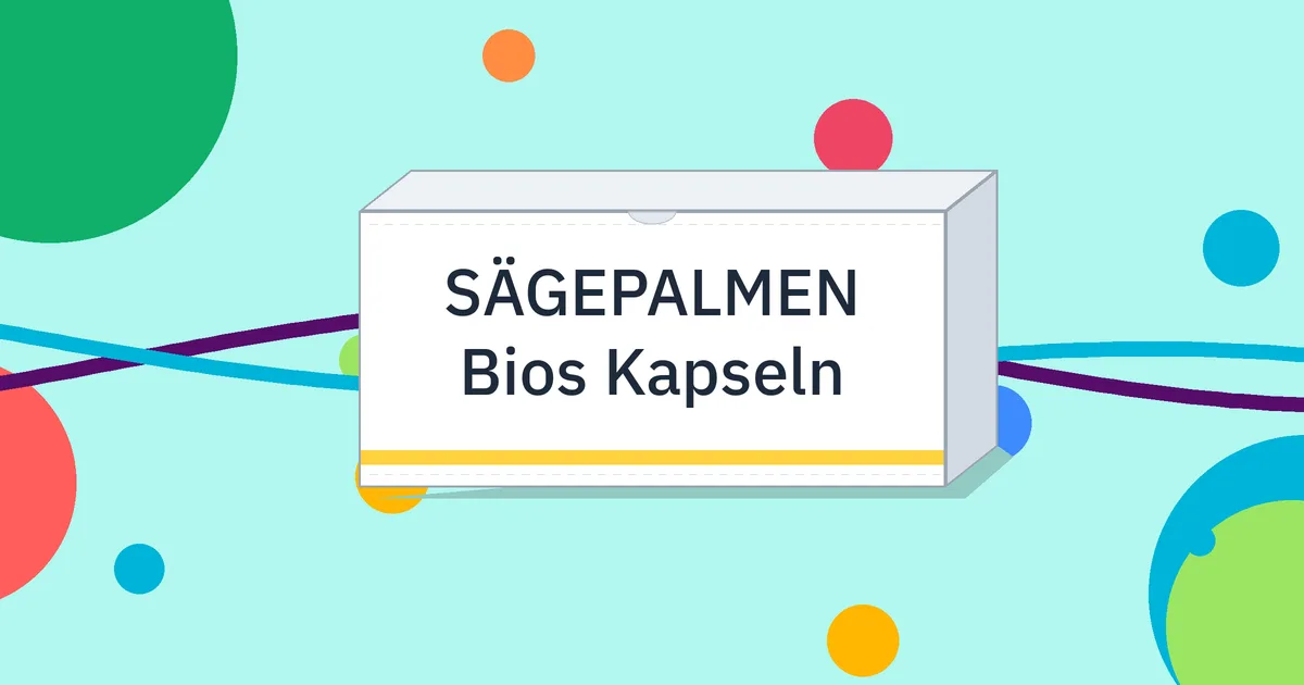 Symbolbild: Packung mit der Aufschrift SÄGEPALMEN Bios Kapseln (PZN 05996441) – Verfügbarkeit und Bezug in Apotheken in Frankfurt am Main