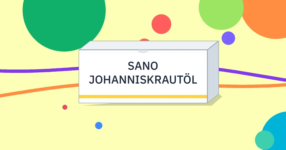 Symbolbild: Packung mit der Aufschrift SANO JOHANNISKRAUTÖL (PZN 02186173) – Verfügbarkeit und Bezug in Apotheken in Frankfurt am Main
