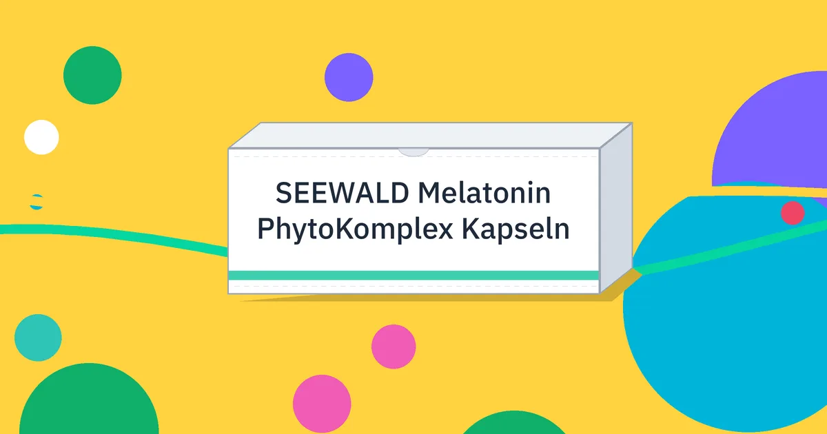 Symbolbild: Packung mit der Aufschrift SEEWALD Melatonin PhytoKomplex Kapseln (PZN 19542666) – Verfügbarkeit und Bezug in Apotheken in Frankfurt am Main