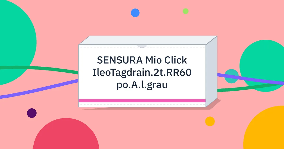 Symbolbild: Packung mit der Aufschrift SENSURA Mio Click IleoTagdrain.2t.RR60 po.A.l.grau (PZN 12615089) – Verfügbarkeit und Bezug in Apotheken in Frankfurt am Main