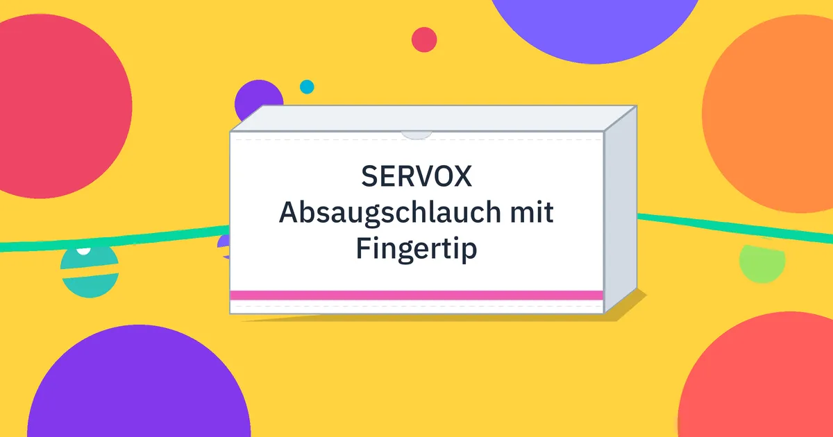 Symbolbild: Packung mit der Aufschrift SERVOX Absaugschlauch mit Fingertip (PZN 13509679) – Verfügbarkeit und Bezug in Apotheken in Frankfurt am Main