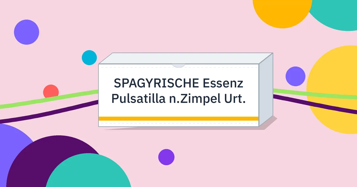Symbolbild: Packung mit der Aufschrift SPAGYRISCHE Essenz Pulsatilla n.Zimpel Urt. (PZN 03247178) – Verfügbarkeit und Bezug in Apotheken in Frankfurt am Main