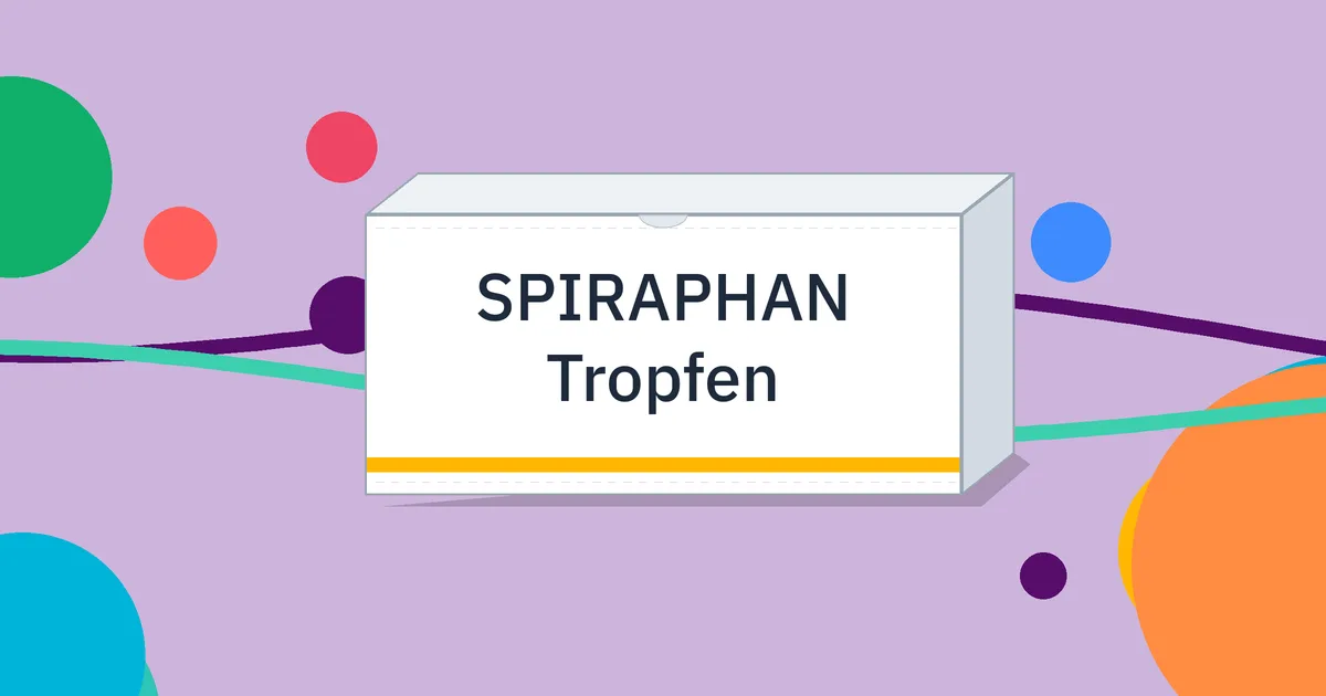 Symbolbild: Packung mit der Aufschrift SPIRAPHAN Tropfen (PZN 03467023) – Verfügbarkeit und Bezug in Apotheken in Frankfurt am Main