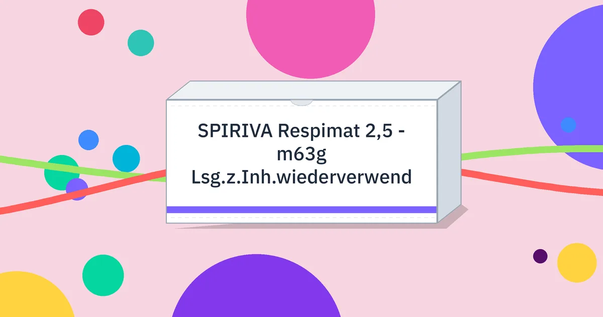 Symbolbild: Packung mit der Aufschrift SPIRIVA Respimat 2,5 -m63g Lsg.z.Inh.wiederverwend (PZN 16000700) – Verfügbarkeit und Bezug in Apotheken in Frankfurt am Main