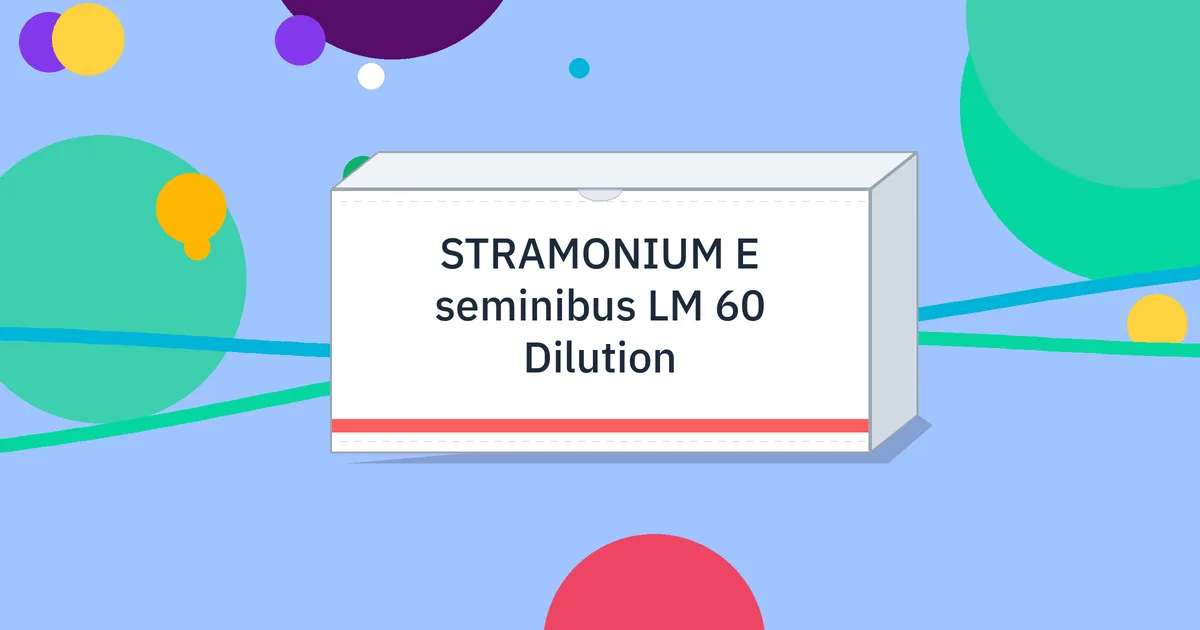 Symbolbild: Packung mit der Aufschrift STRAMONIUM E seminibus LM 60 Dilution (PZN 13202515) – Verfügbarkeit und Bezug in Apotheken in Frankfurt am Main