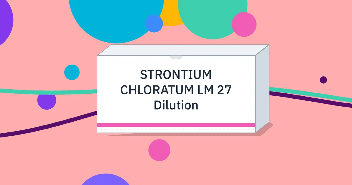 Symbolbild: Packung mit der Aufschrift STRONTIUM CHLORATUM LM 27 Dilution (PZN 13203710) – Verfügbarkeit und Bezug in Apotheken in Frankfurt am Main