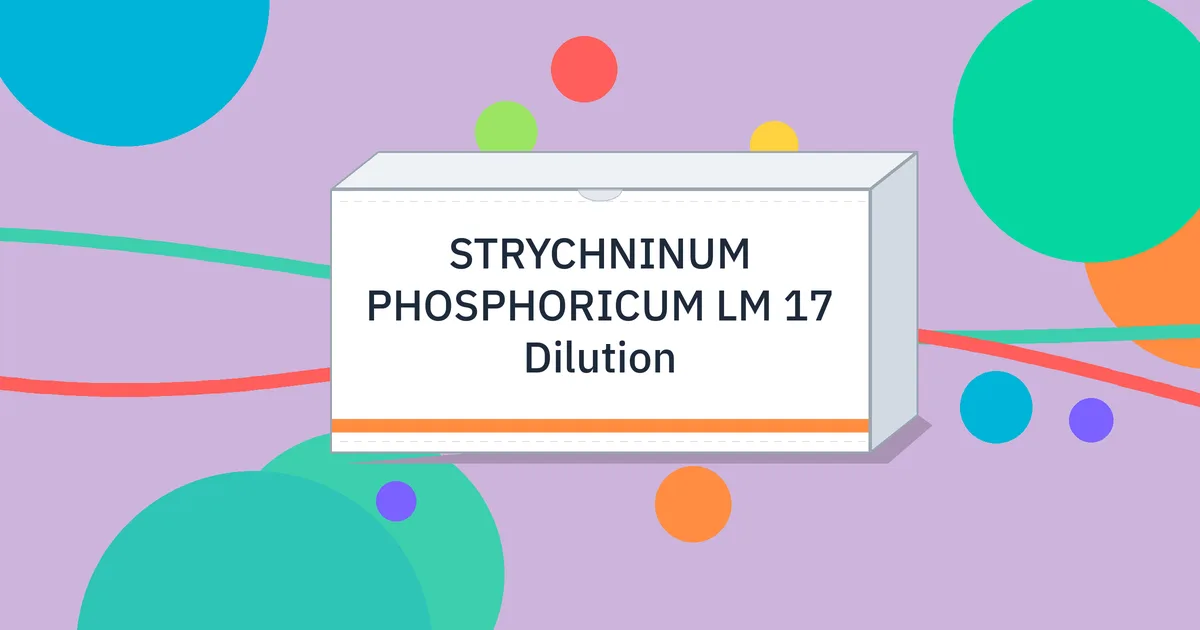 Symbolbild: Packung mit der Aufschrift STRYCHNINUM PHOSPHORICUM LM 17 Dilution (PZN 13207257) – Verfügbarkeit und Bezug in Apotheken in Frankfurt am Main