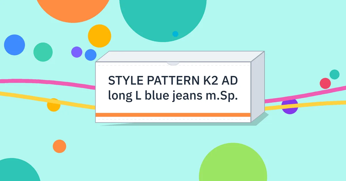 Symbolbild: Packung mit der Aufschrift STYLE PATTERN K2 AD long L blue jeans m.Sp. (PZN 19694761) – Verfügbarkeit und Bezug in Apotheken in Frankfurt am Main