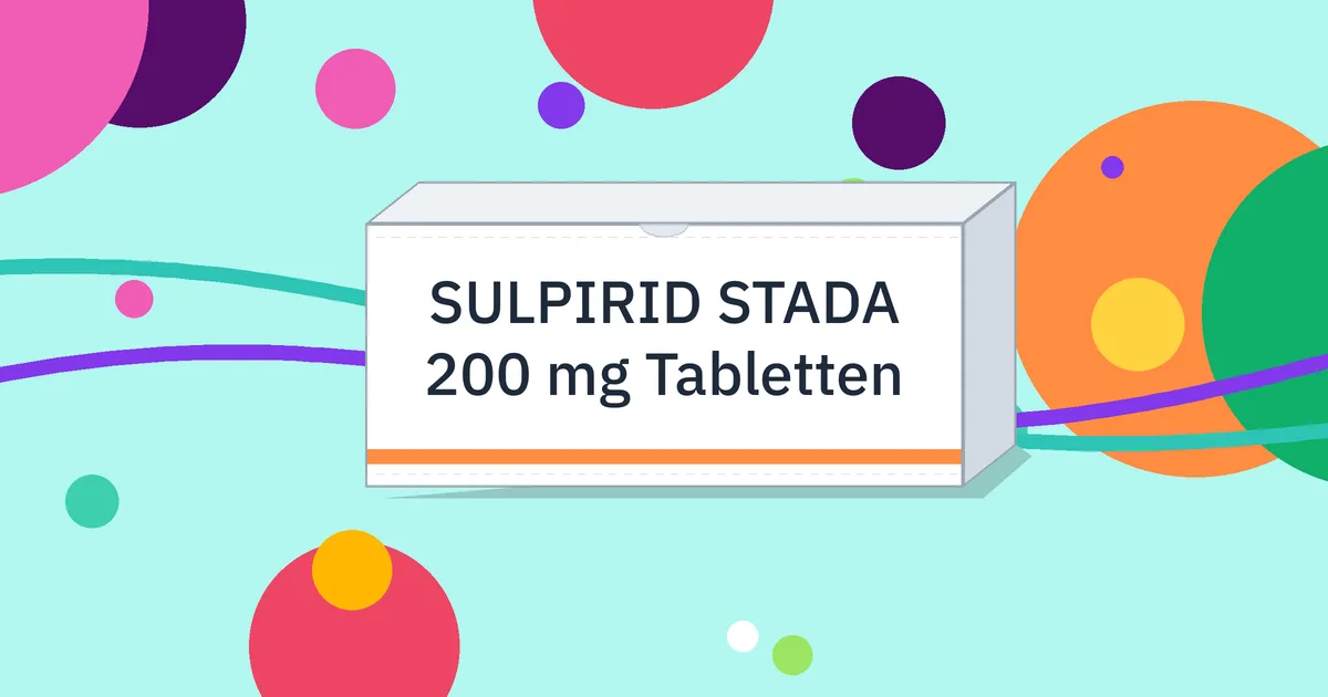 Symbolbild: Packung mit der Aufschrift SULPIRID STADA 200 mg Tabletten (PZN 00180657) – Verfügbarkeit und Bezug in Apotheken in Frankfurt am Main