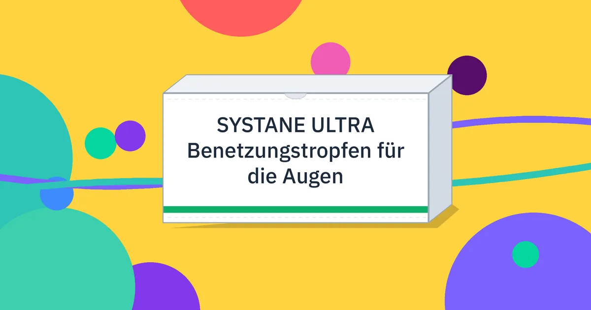 Symbolbild: Packung mit der Aufschrift SYSTANE ULTRA Benetzungstropfen für die Augen (PZN 01668562) – Verfügbarkeit und Bezug in Apotheken in Frankfurt am Main