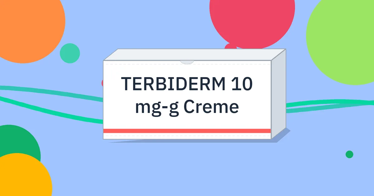 Symbolbild: Packung mit der Aufschrift TERBIDERM 10 mg-g Creme (PZN 08877814) – Verfügbarkeit und Bezug in Apotheken in Frankfurt am Main