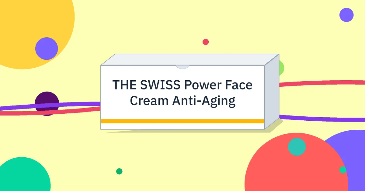 Symbolbild: Packung mit der Aufschrift THE SWISS Power Face Cream Anti-Aging (PZN 19622193) – Verfügbarkeit und Bezug in Apotheken in Frankfurt am Main