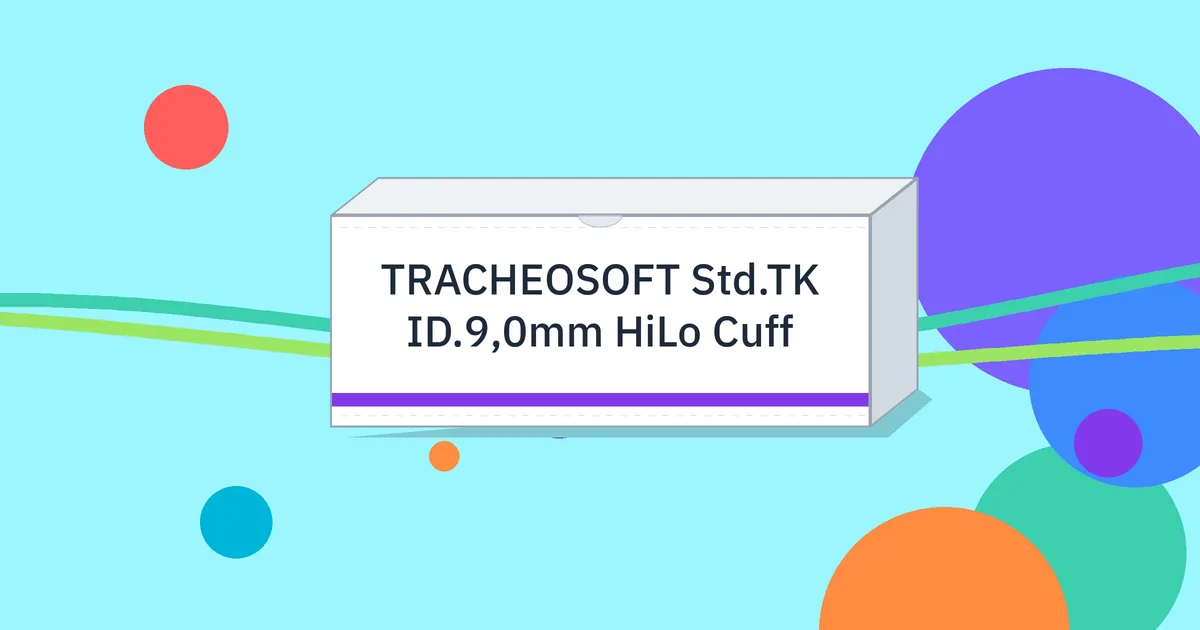 Symbolbild: Packung mit der Aufschrift TRACHEOSOFT Std.TK ID.9,0mm HiLo Cuff (PZN 04109780) – Verfügbarkeit und Bezug in Apotheken in Frankfurt am Main