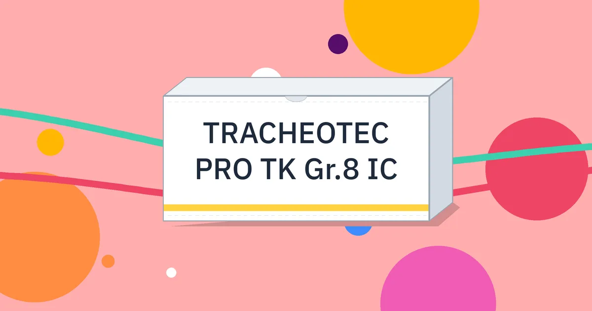 Symbolbild: Packung mit der Aufschrift TRACHEOTEC PRO TK Gr.8 IC (PZN 14285472) – Verfügbarkeit und Bezug in Apotheken in Frankfurt am Main