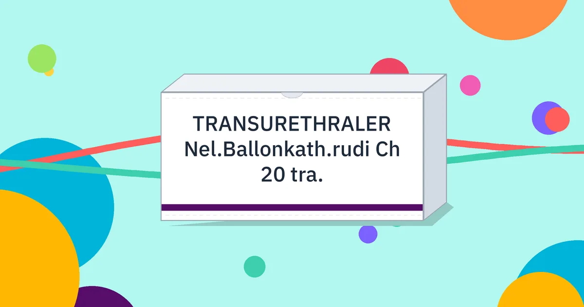 Symbolbild: Packung mit der Aufschrift TRANSURETHRALER Nel.Ballonkath.rudi Ch 20 tra. (PZN 19950371) – Verfügbarkeit und Bezug in Apotheken in Frankfurt am Main