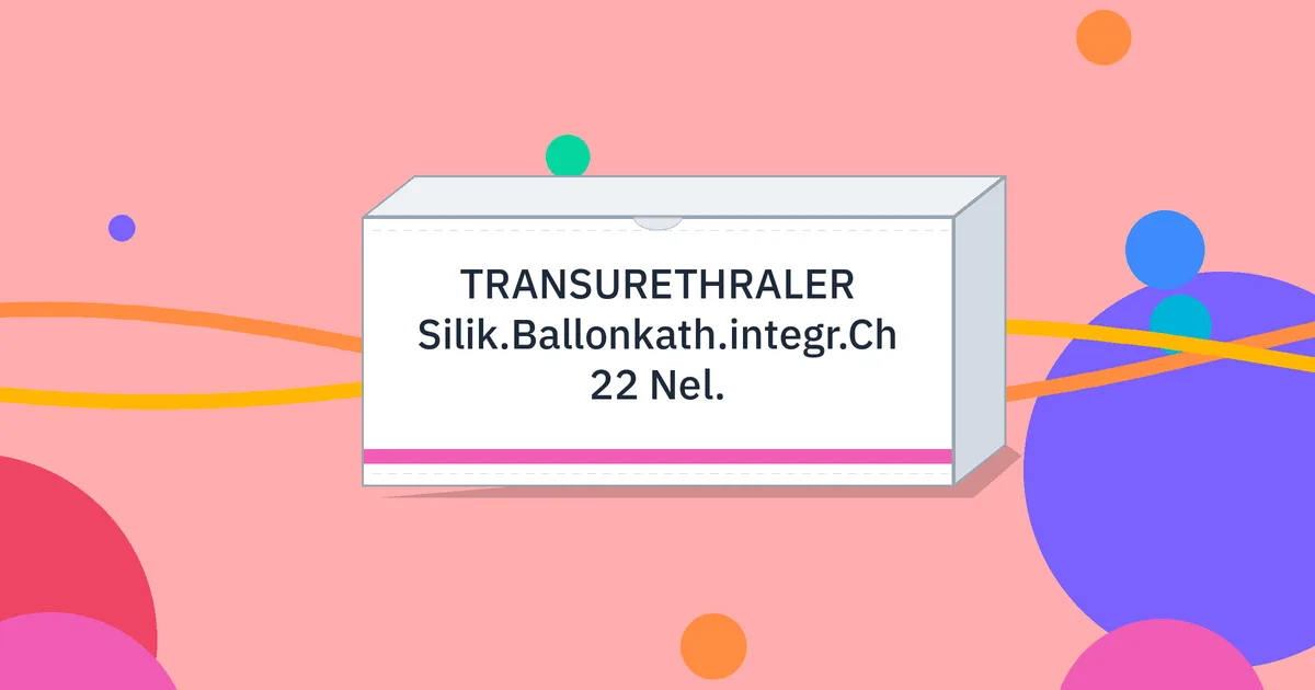 Symbolbild: Packung mit der Aufschrift TRANSURETHRALER Silik.Ballonkath.integr.Ch 22 Nel. (PZN 10981571) – Verfügbarkeit und Bezug in Apotheken in Frankfurt am Main