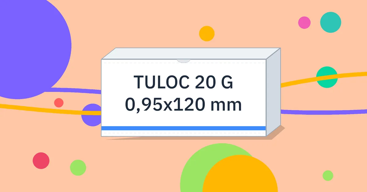Symbolbild: Packung mit der Aufschrift TULOC 20 G 0,95x120 mm (PZN 20085837) – Verfügbarkeit und Bezug in Apotheken in Frankfurt am Main