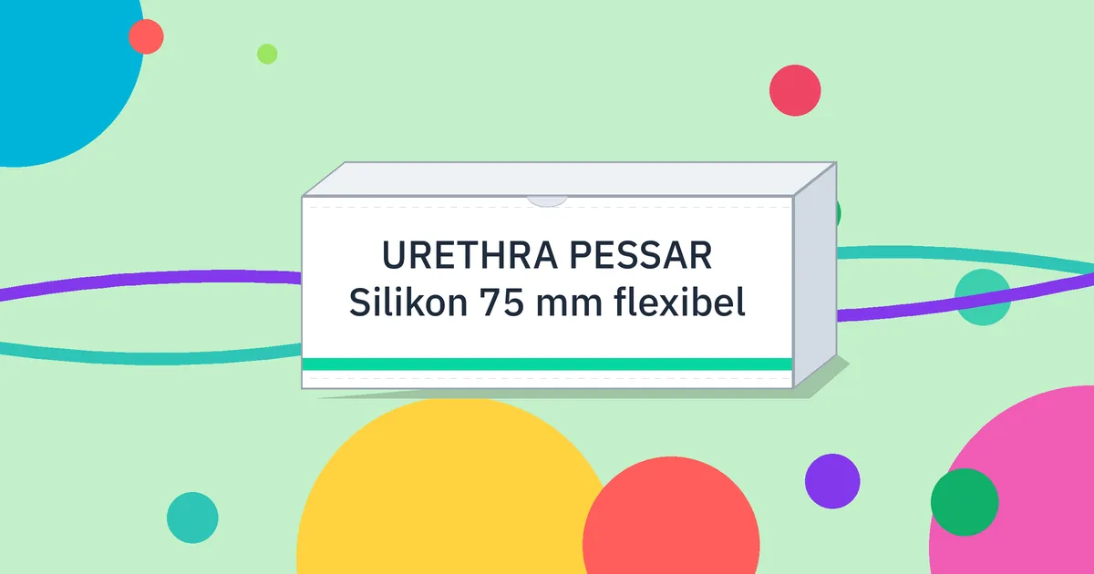 Symbolbild: Packung mit der Aufschrift URETHRA PESSAR Silikon 75 mm flexibel (PZN 04845639) – Verfügbarkeit und Bezug in Apotheken in Frankfurt am Main