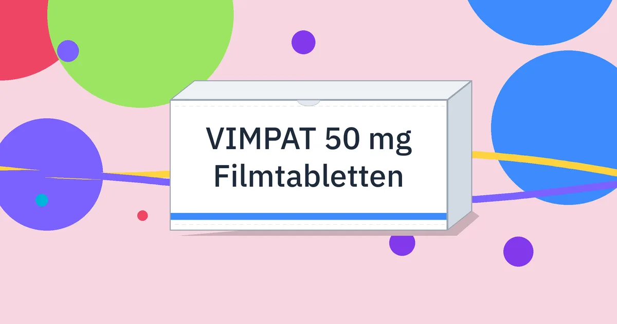 Symbolbild: Packung mit der Aufschrift VIMPAT 50 mg Filmtabletten (PZN 01174104) – Verfügbarkeit und Bezug in Apotheken in Frankfurt am Main