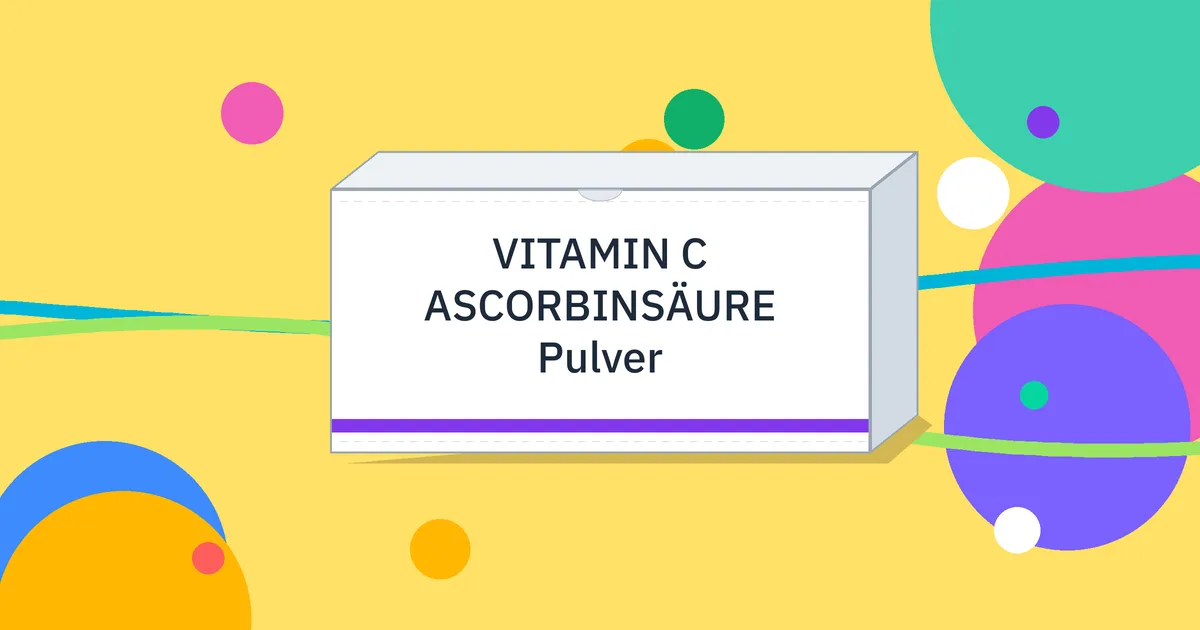 Symbolbild: Packung mit der Aufschrift VITAMIN C ASCORBINSÄURE Pulver (PZN 20569736) – Verfügbarkeit und Bezug in Apotheken in Frankfurt am Main