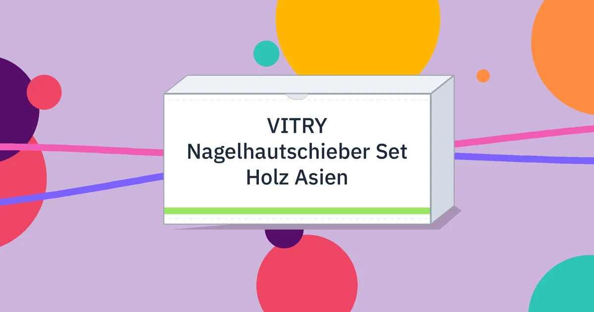 Symbolbild: Packung mit der Aufschrift VITRY Nagelhautschieber Set Holz Asien (PZN 05102225) – Verfügbarkeit und Bezug in Apotheken in Frankfurt am Main