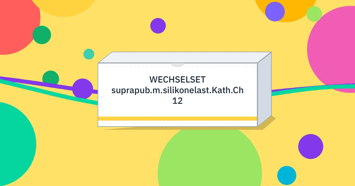 Symbolbild: Packung mit der Aufschrift WECHSELSET suprapub.m.silikonelast.Kath.Ch 12 (PZN 18255410) – Verfügbarkeit und Bezug in Apotheken in Frankfurt am Main