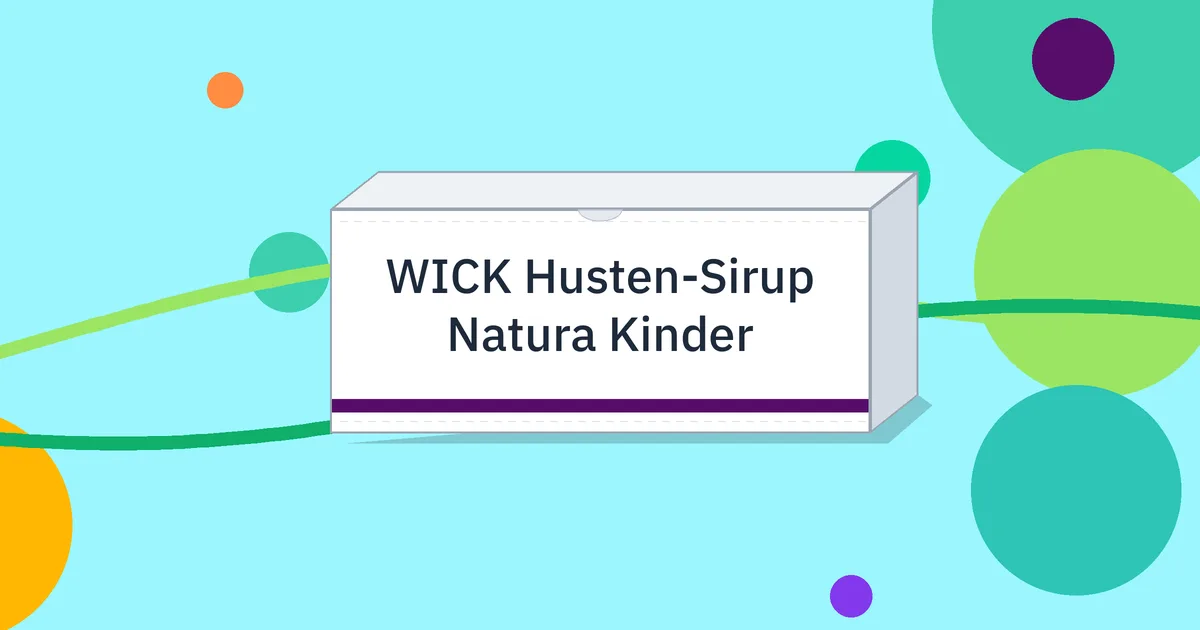 Symbolbild: Packung mit der Aufschrift WICK Husten-Sirup Natura Kinder (PZN 19236811) – Verfügbarkeit und Bezug in Apotheken in Frankfurt am Main