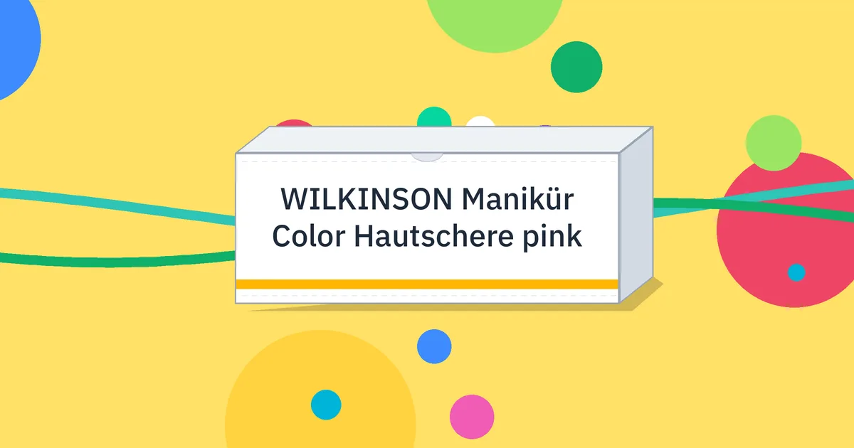 Symbolbild: Packung mit der Aufschrift WILKINSON Manikür Color Hautschere pink (PZN 03148714) – Verfügbarkeit und Bezug in Apotheken in Frankfurt am Main