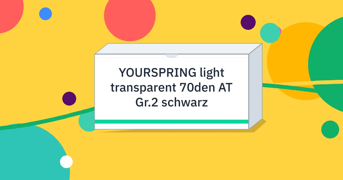 Symbolbild: Packung mit der Aufschrift YOURSPRING light transparent 70den AT Gr.2 schwarz (PZN 18056343) – Verfügbarkeit und Bezug in Apotheken in Frankfurt am Main