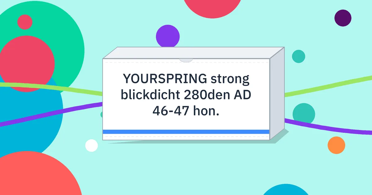 Symbolbild: Packung mit der Aufschrift YOURSPRING strong blickdicht 280den AD 46-47 hon. (PZN 18058721) – Verfügbarkeit und Bezug in Apotheken in Frankfurt am Main