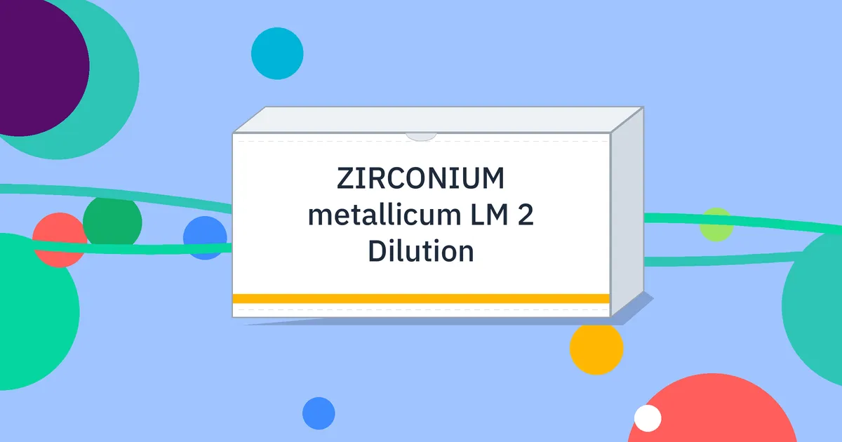 Symbolbild: Packung mit der Aufschrift ZIRCONIUM metallicum LM 2 Dilution (PZN 13302406) – Verfügbarkeit und Bezug in Apotheken in Frankfurt am Main