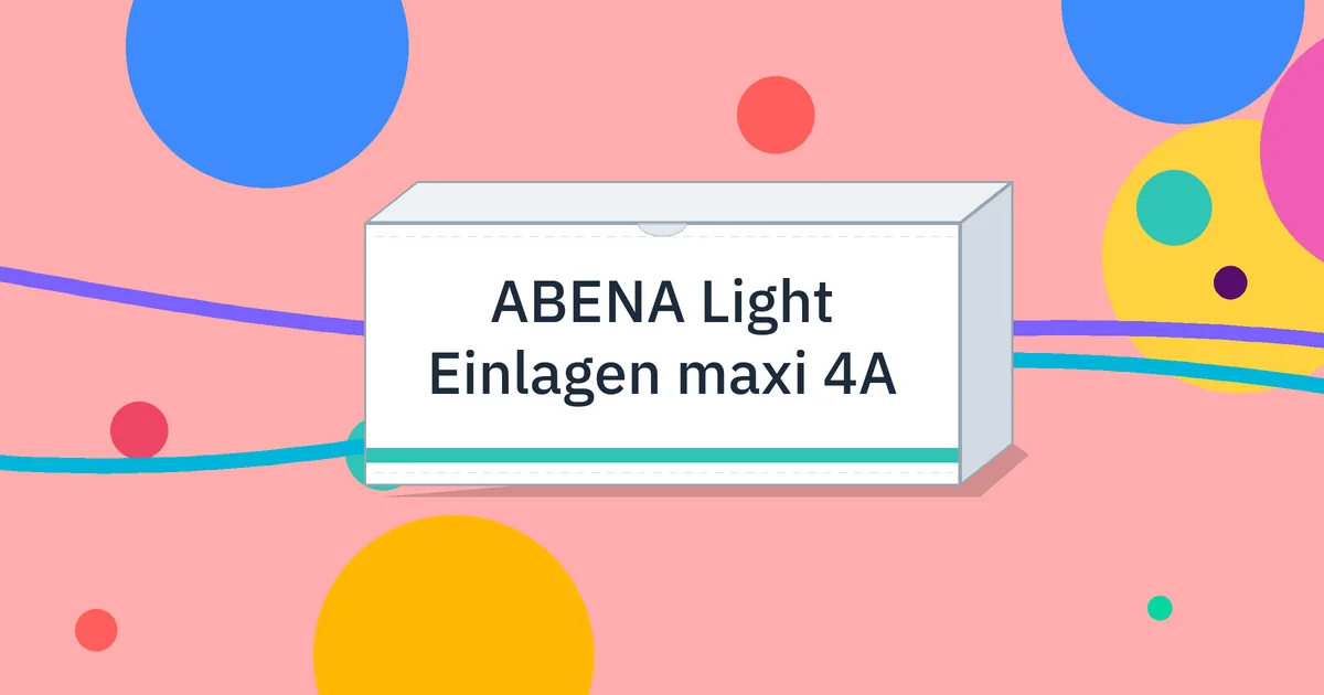 Symbolbild: Packung mit der Aufschrift ABENA Light Einlagen maxi 4A (PZN 13702577) – Verfügbarkeit und Bezug in Apotheken in Frankfurt am Main