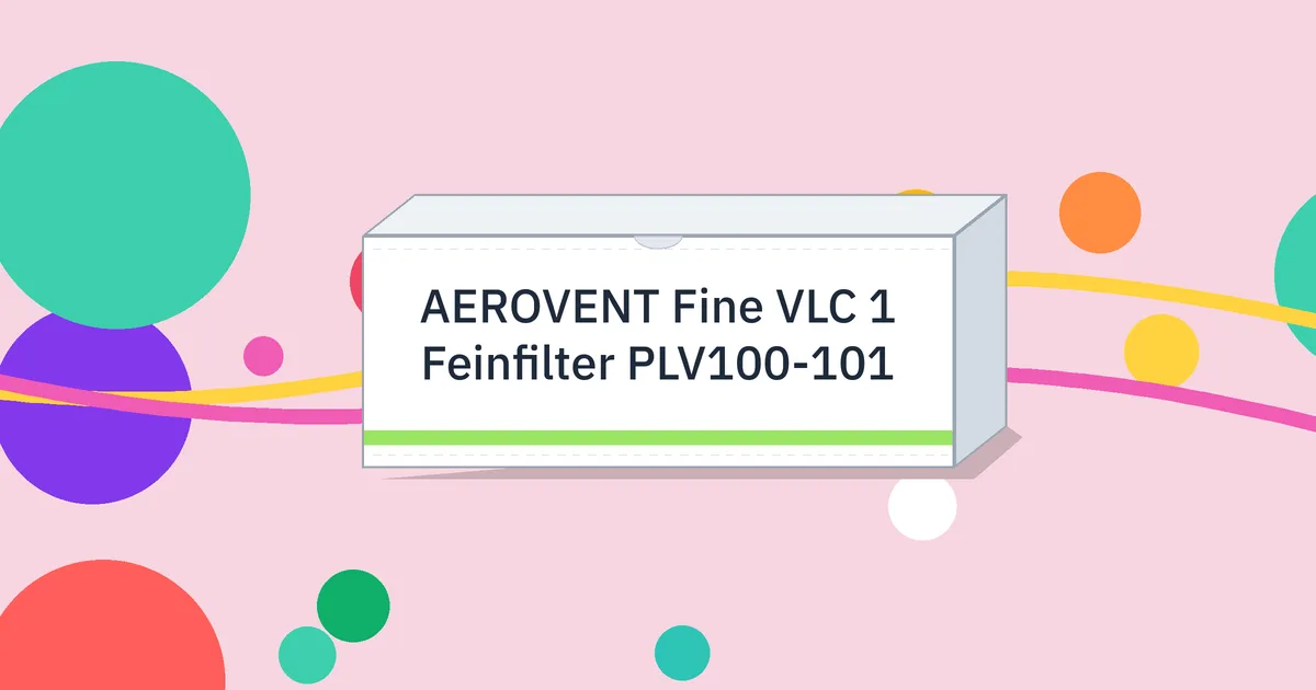 Symbolbild: Packung mit der Aufschrift AEROVENT Fine VLC 1 Feinfilter PLV100-101 (PZN 01076548) – Verfügbarkeit und Bezug in Apotheken in Frankfurt am Main