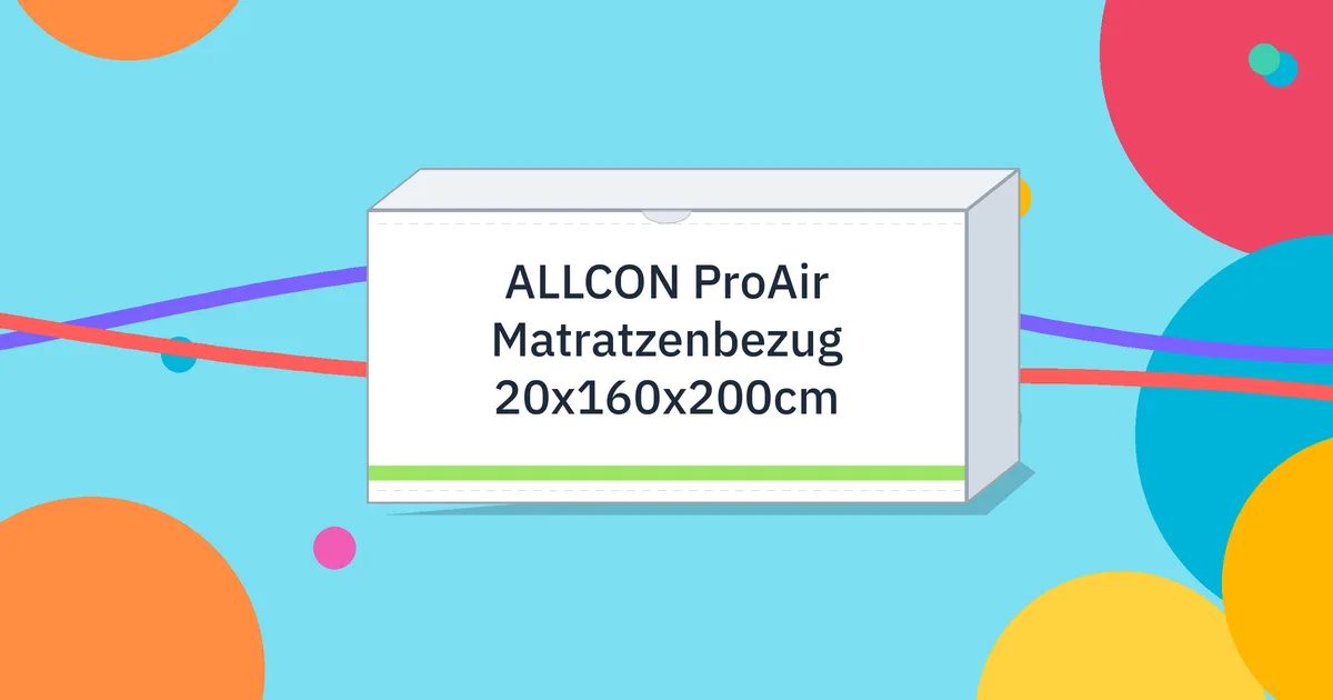Symbolbild: Packung mit der Aufschrift ALLCON ProAir Matratzenbezug 20x160x200cm (PZN 02064866) – Verfügbarkeit und Bezug in Apotheken in Frankfurt am Main