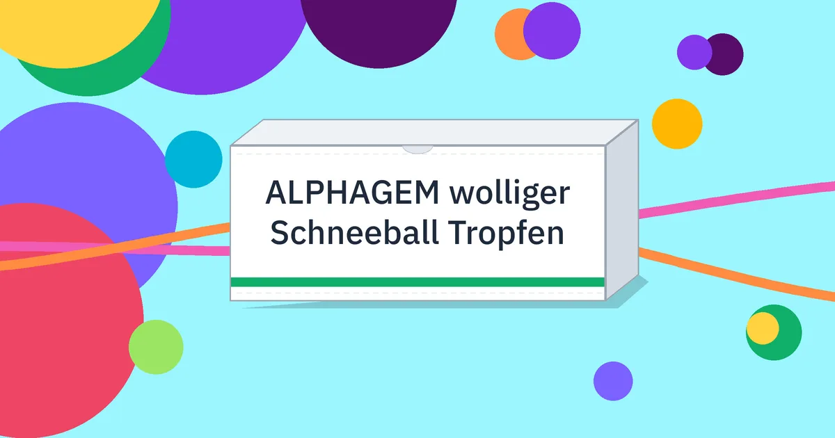 Symbolbild: Packung mit der Aufschrift ALPHAGEM wolliger Schneeball Tropfen (PZN 20297485) – Verfügbarkeit und Bezug in Apotheken in Frankfurt am Main