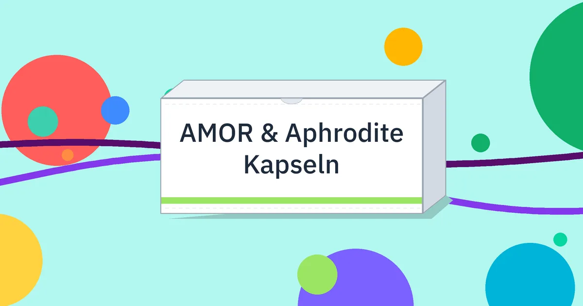 Symbolbild: Packung mit der Aufschrift AMOR & Aphrodite Kapseln (PZN 18861978) – Verfügbarkeit und Bezug in Apotheken in Frankfurt am Main