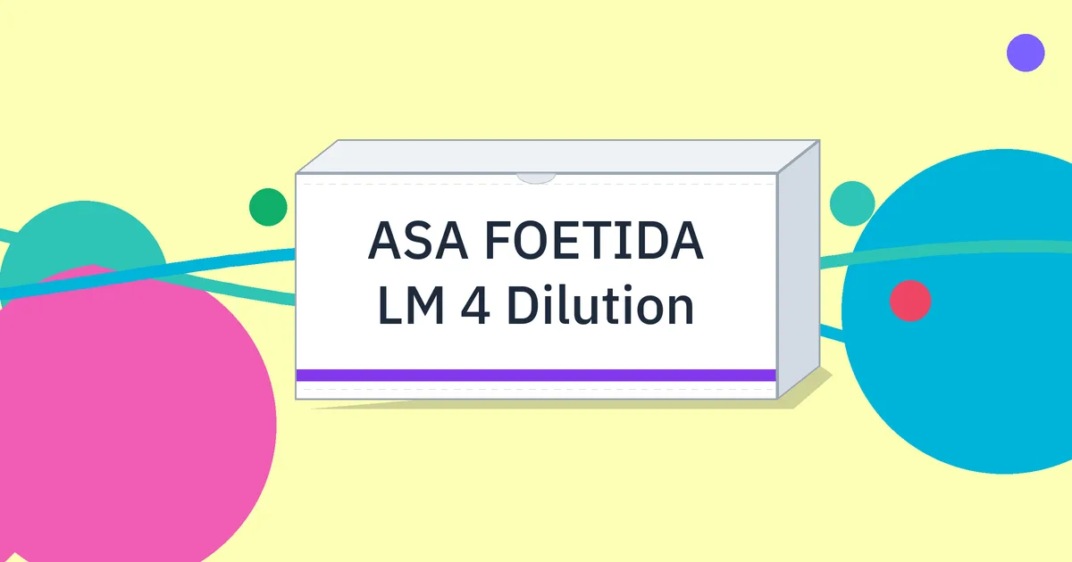Symbolbild: Packung mit der Aufschrift ASA FOETIDA LM 4 Dilution (PZN 12781480) – Verfügbarkeit und Bezug in Apotheken in Frankfurt am Main