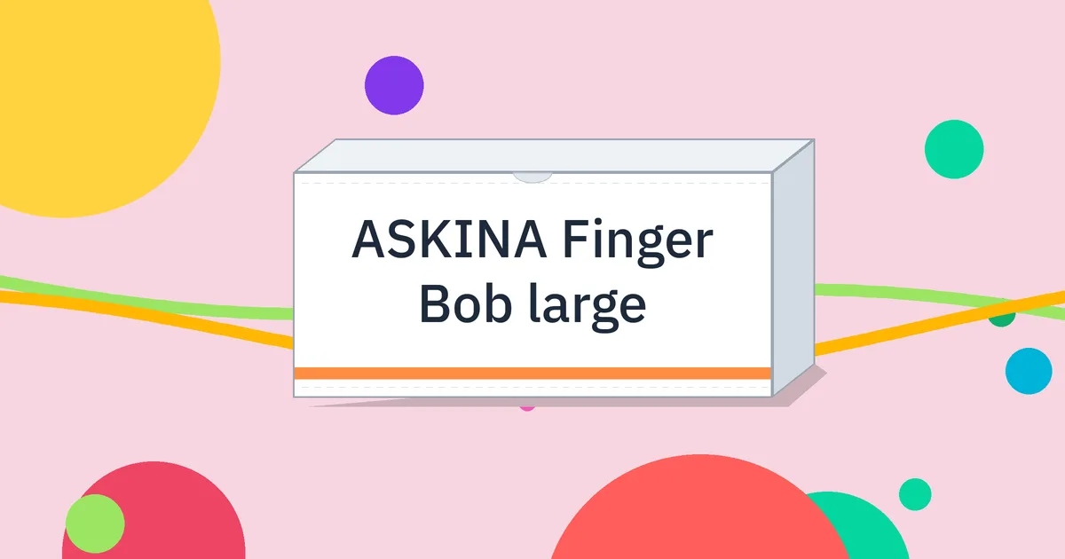 Symbolbild: Packung mit der Aufschrift ASKINA Finger Bob large (PZN 17902296) – Verfügbarkeit und Bezug in Apotheken in Frankfurt am Main
