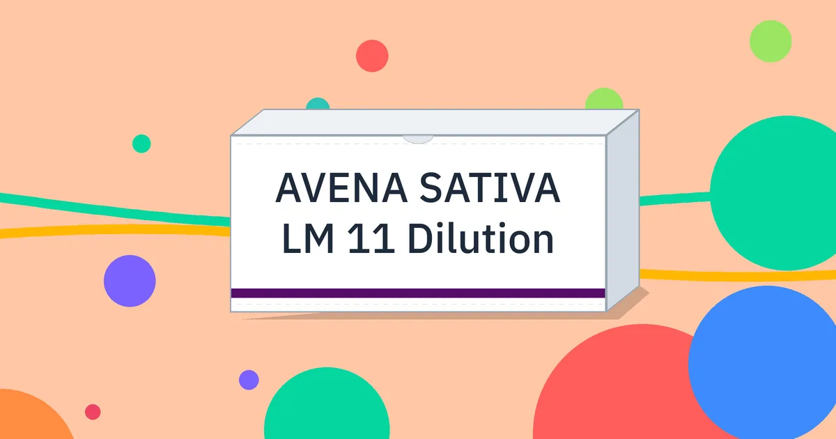 Symbolbild: Packung mit der Aufschrift AVENA SATIVA LM 11 Dilution (PZN 12786721) – Verfügbarkeit und Bezug in Apotheken in Frankfurt am Main