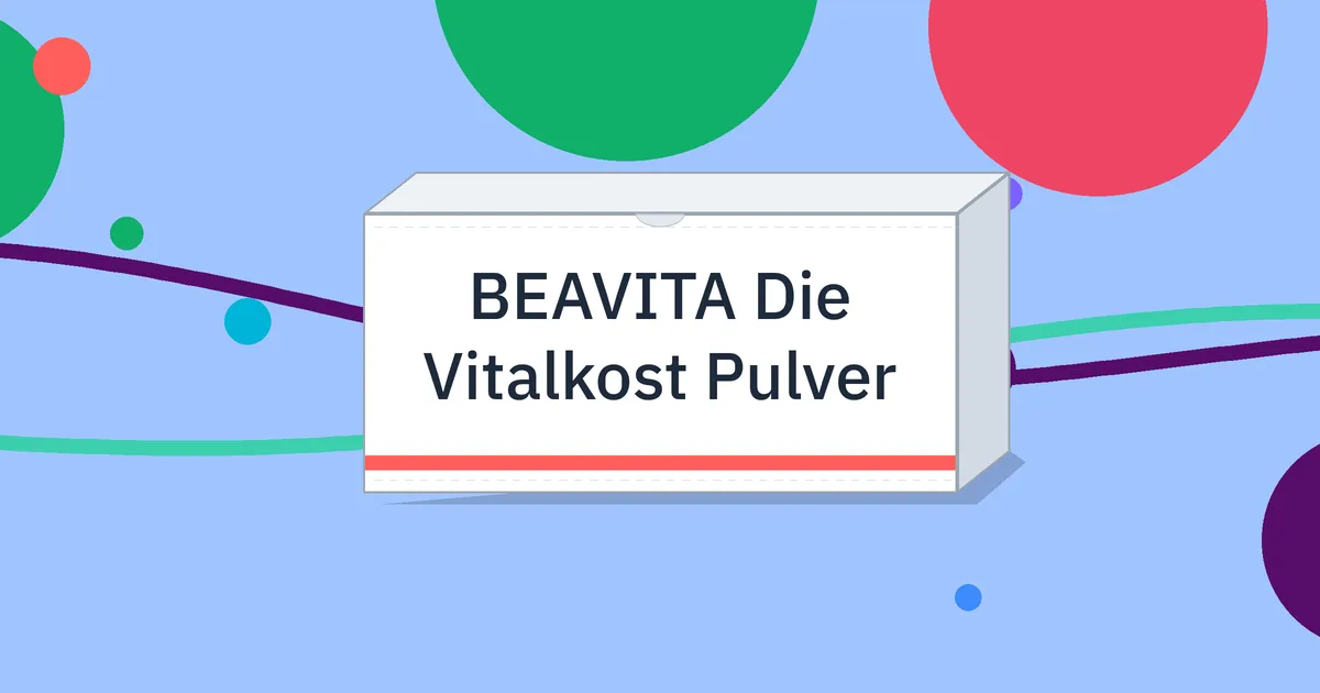 Symbolbild: Packung mit der Aufschrift BEAVITA Die Vitalkost Pulver (PZN 10065064) – Verfügbarkeit und Bezug in Apotheken in Frankfurt am Main