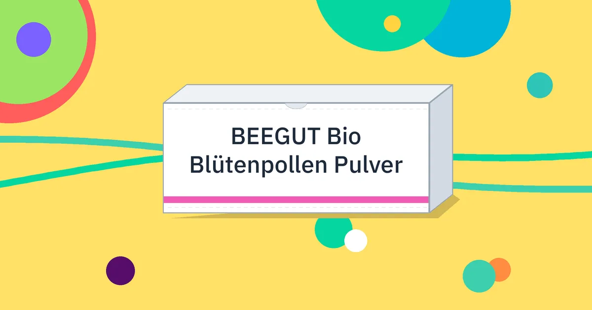 Symbolbild: Packung mit der Aufschrift BEEGUT Bio Blütenpollen Pulver (PZN 17756512) – Verfügbarkeit und Bezug in Apotheken in Frankfurt am Main