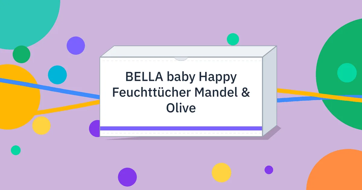 Symbolbild: Packung mit der Aufschrift BELLA baby Happy Feuchttücher Mandel & Olive (PZN 19197123) – Verfügbarkeit und Bezug in Apotheken in Frankfurt am Main